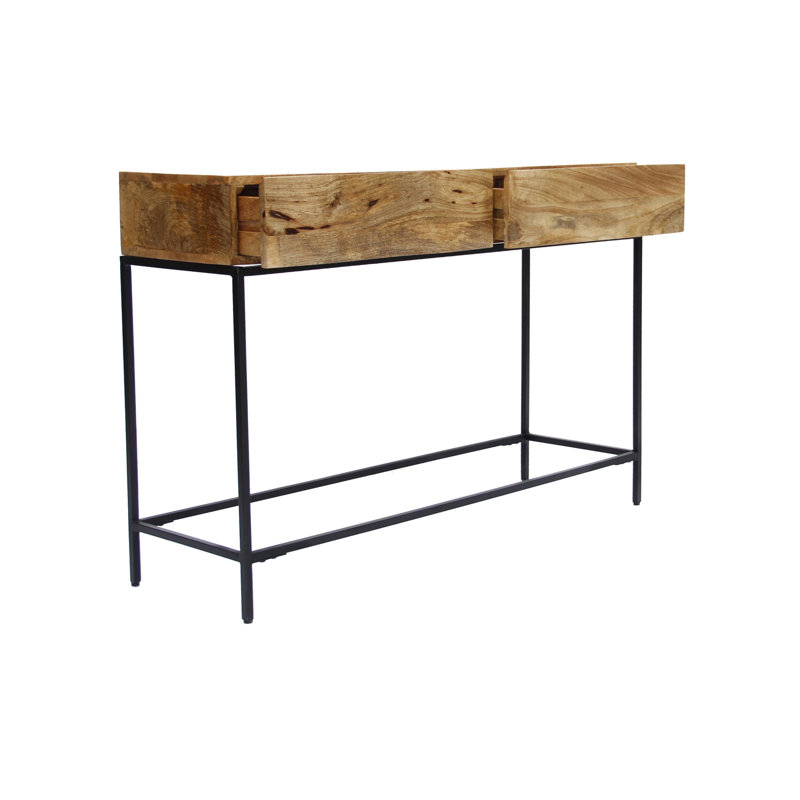 Steelside™ Alonnah 43" Solid Wood Console Table & Reviews | Wayfair